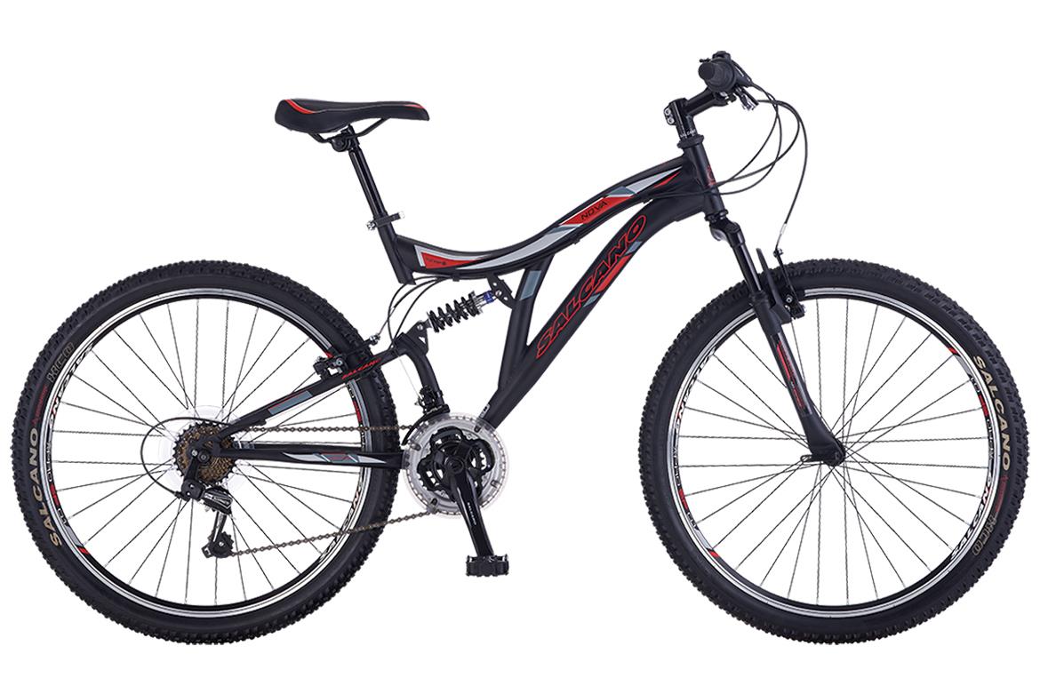 Salcano Nova 26 jant 21 vites çift amortisör v-fren dağ bisikleti ...
