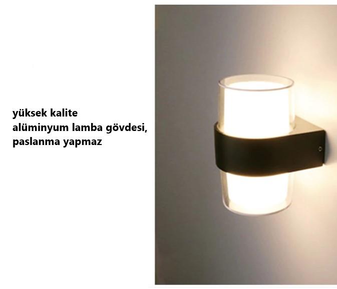 Cata 12 w IP64 Modern Dış Ve İç Mekan Duvar Aplik Lamba Su Geçirmez CT ...
