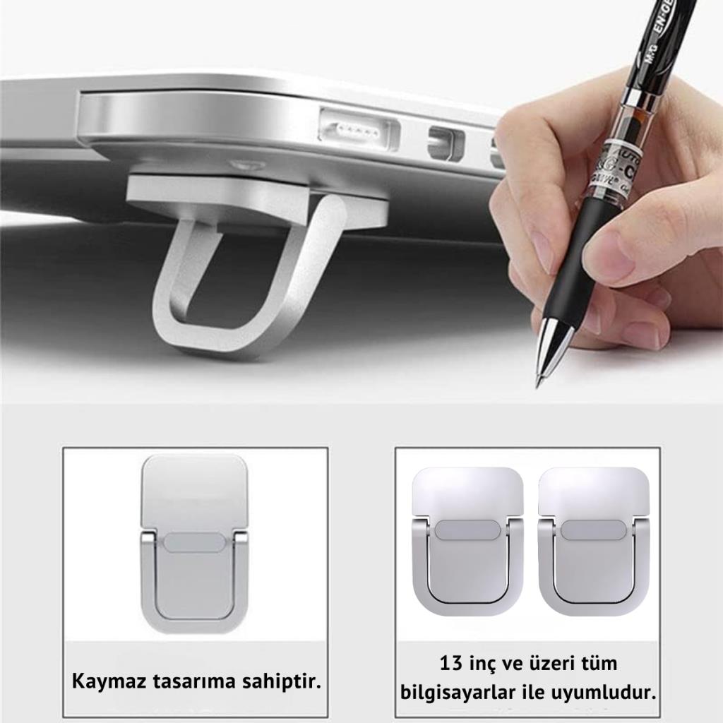 Coofbe 2 Adet Yapışkanlı Katlanılabilir Laptop Standı Portatif Macbook ...