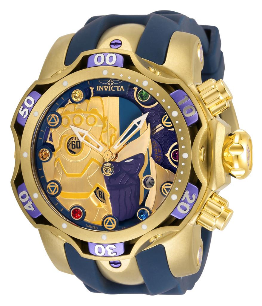 Invicta Marvel Thanos Infinity Gauntlet Erkek Kol Saati - 52.5mm, Navy ...